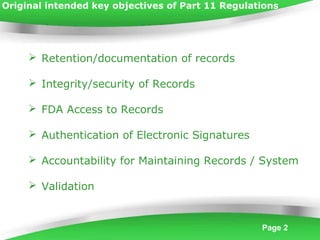 21 cfr part 11 compliance | PPT