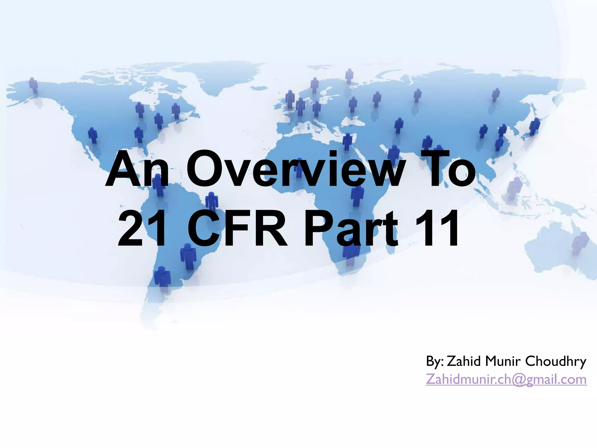 21 CFR part 11 Overview | PPT