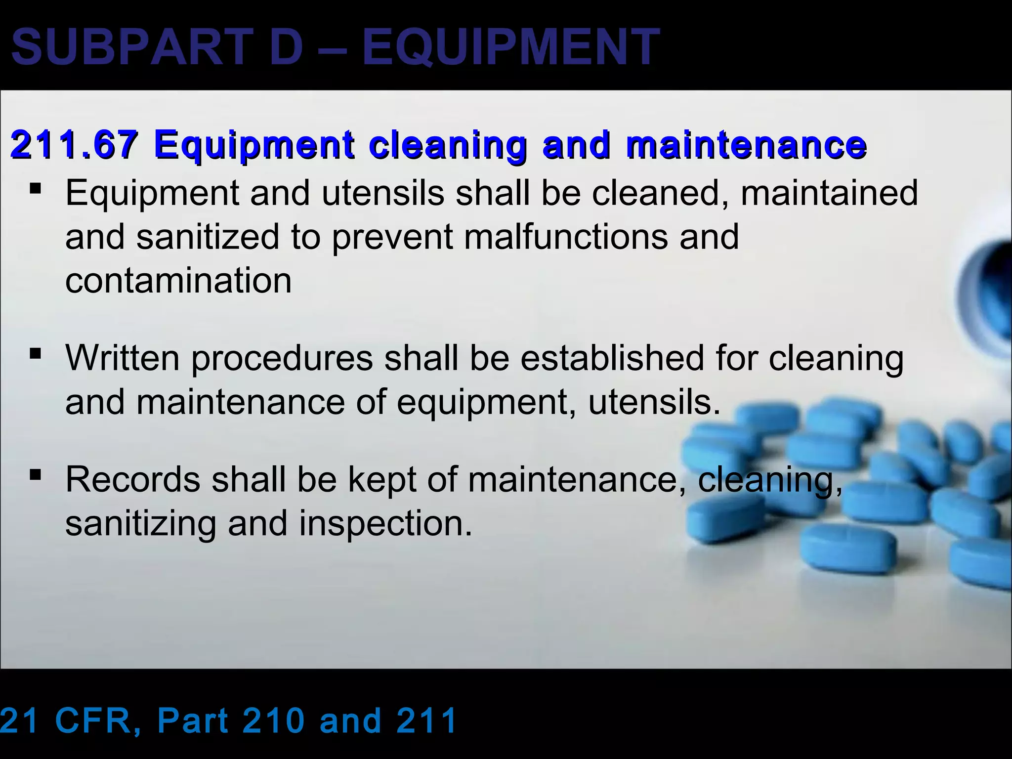 21 cfr part 210 and 211 | PPT