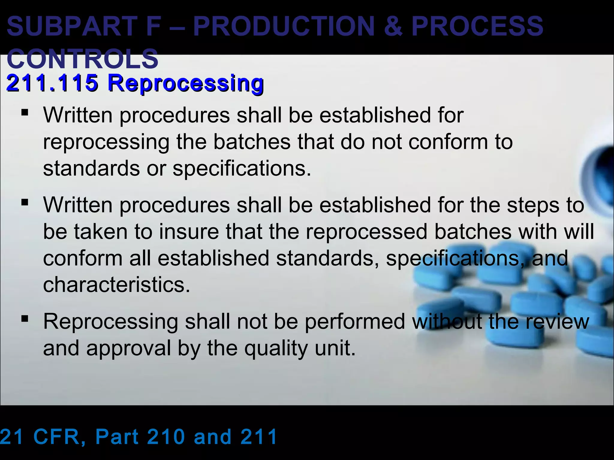 21 cfr part 210 and 211 | PPT