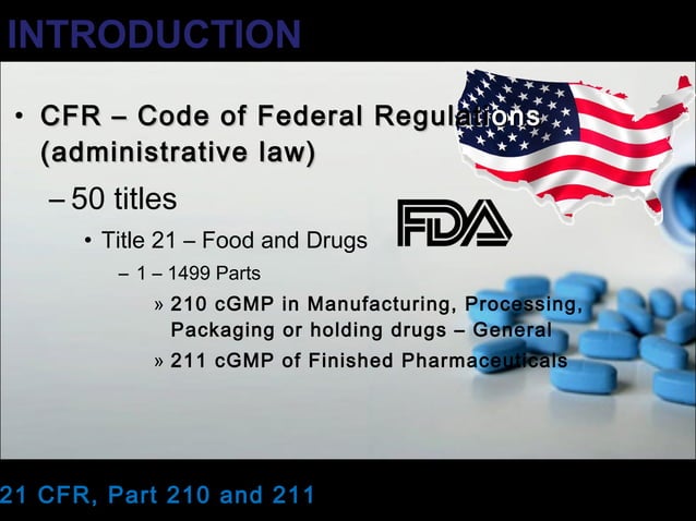 21 cfr part 210 and 211 | PPT