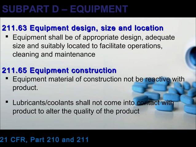 21 cfr part 210 and 211 | PPT