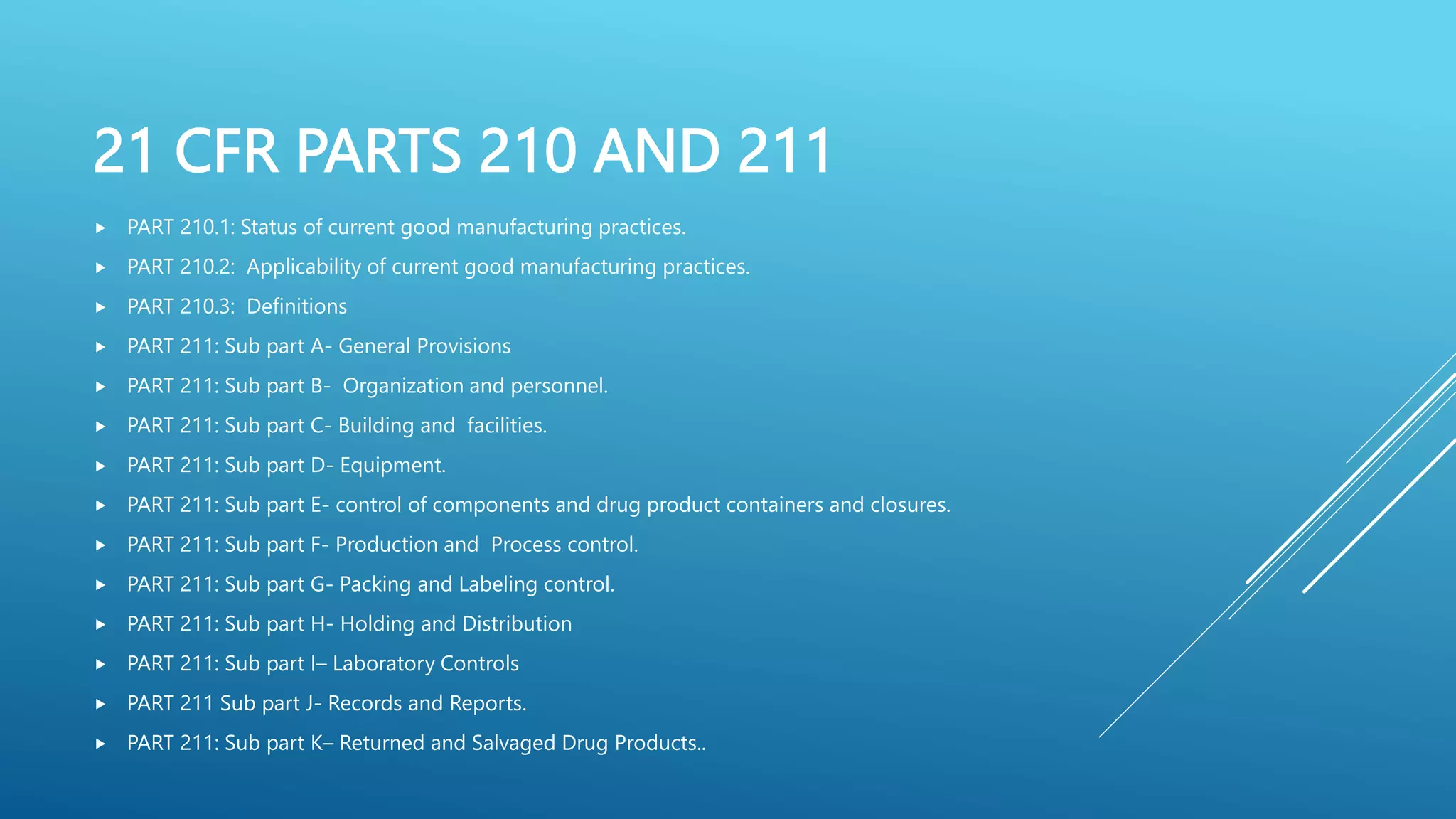 21 CFR, Part 210 and 211 current.pptx