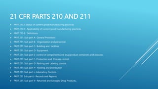 21 CFR, Part 210 and 211 current.pptx