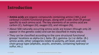 Chemistry of peptide (BPHARM,MPHARM,MSC,BSC) | PPTX