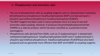 Chemistry of peptide (BPHARM,MPHARM,MSC,BSC) | PPTX