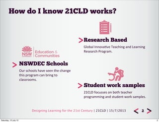 21st Century Learning Design - T3 SDD, Merrylands Community of Schools ...