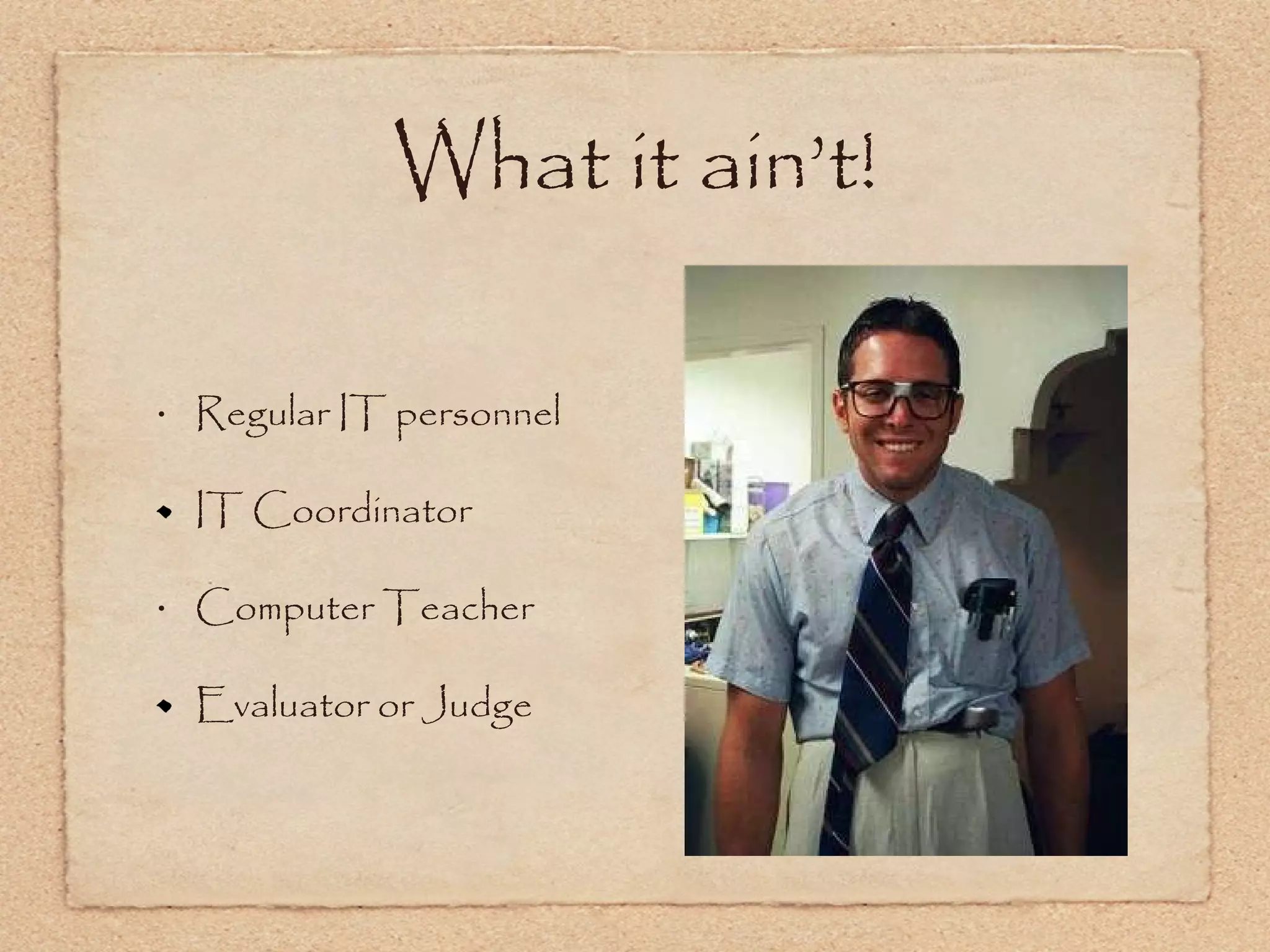 Technology Integration Specialist: What? Why? How? | PPT