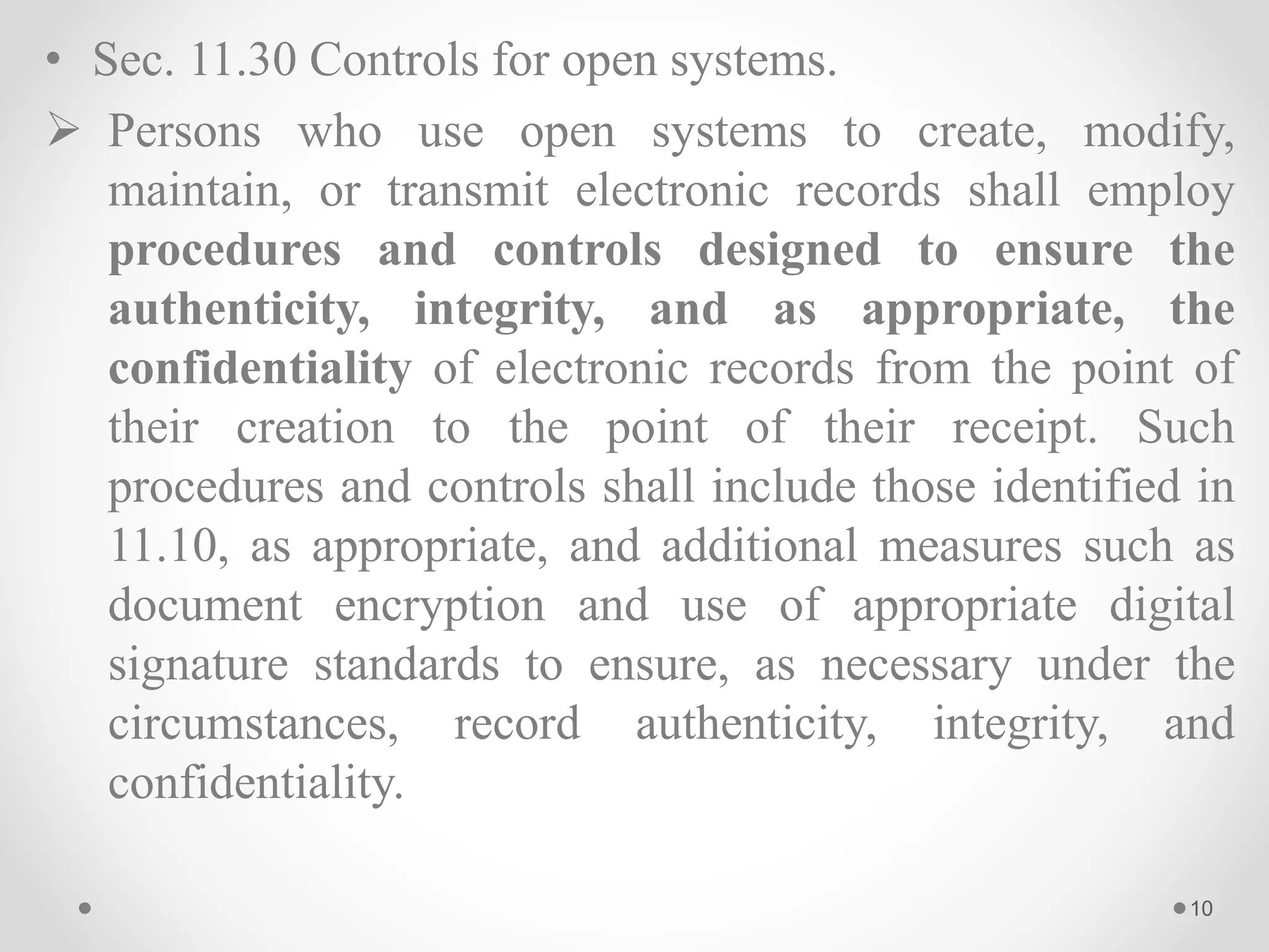 21 code of federal regulation | PPTX