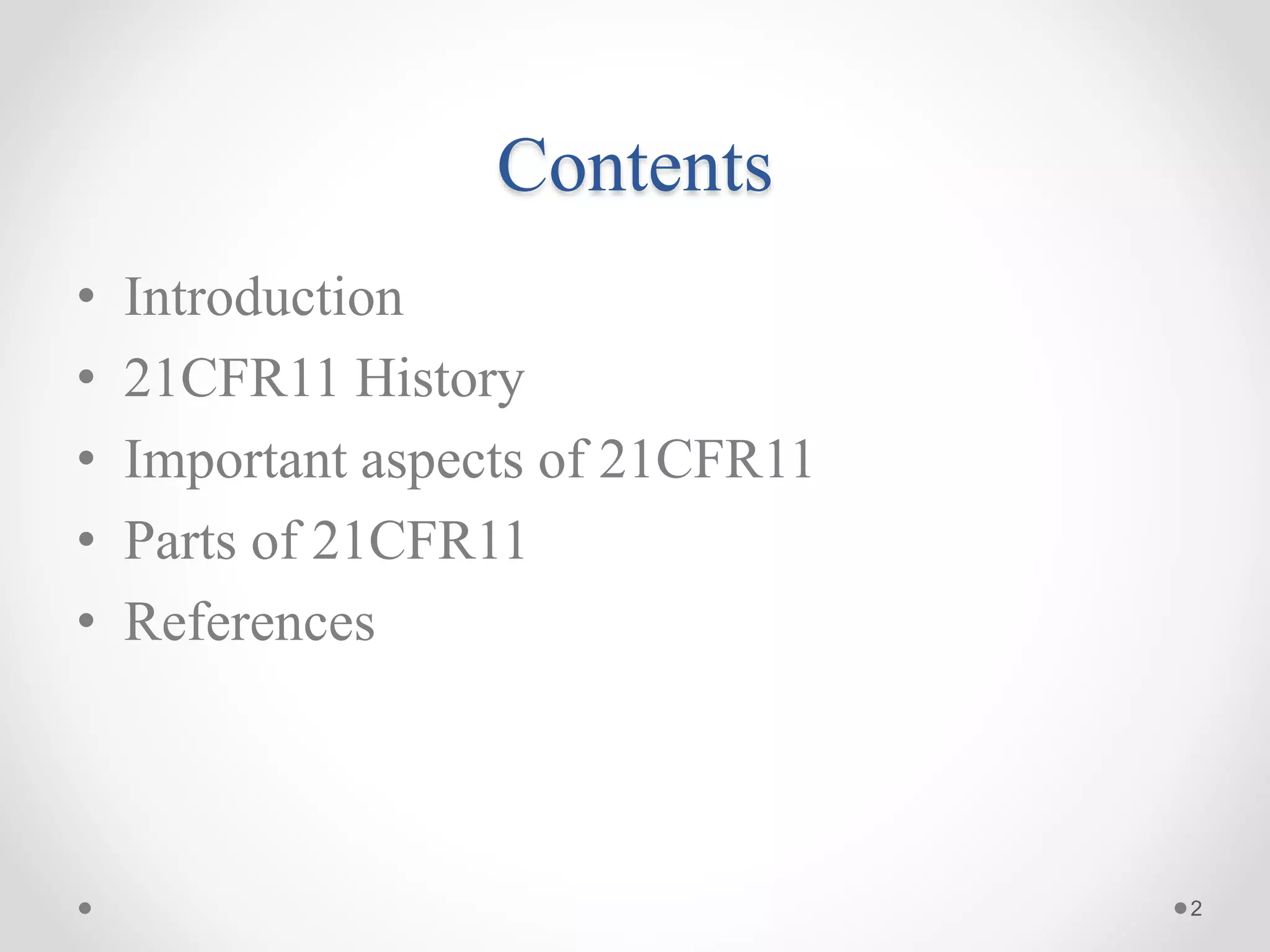 21 code of federal regulation | PPTX