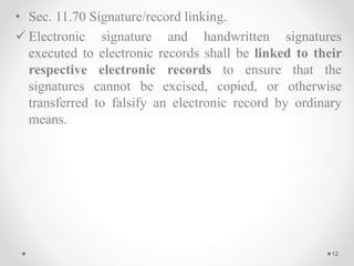 21 code of federal regulation | PPTX