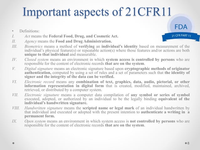 21 code of federal regulation | PPTX | Computing | Technology & Computing
