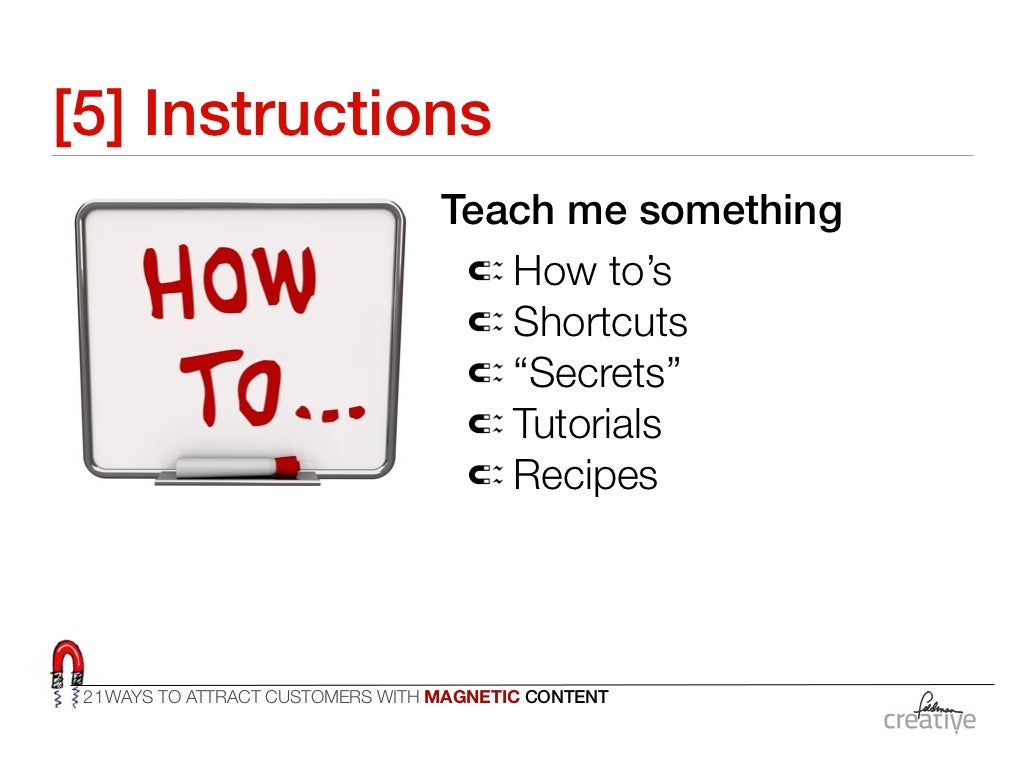 [5] Instructions Teach me something