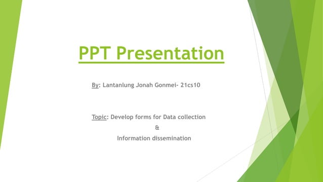 Develop forms for data collection and information dissemination | PPTX | Databases | Computer ...