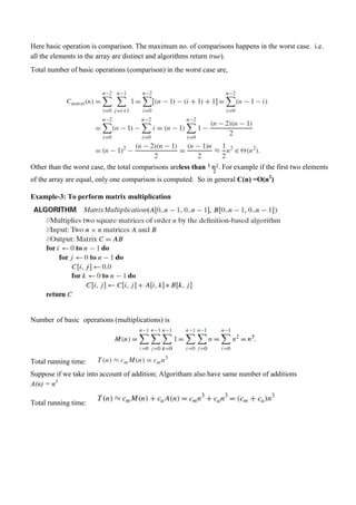 Performance Analysis,Time complexity, Asymptotic Notations | PDF