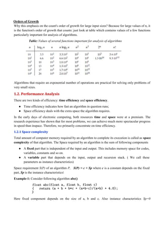 Performance Analysis,Time complexity, Asymptotic Notations | PDF