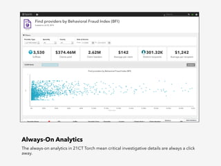 21CT Torch Fraud Detection Analytics Screenshot Gallery | PDF | Computing | Technology & Computing