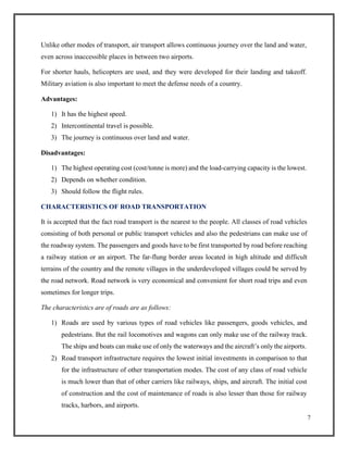 Transportation Engineering- 21CV52- Module 1 | PDF