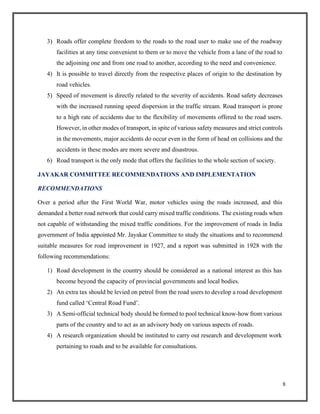Transportation Engineering- 21CV52- Module 1 | PDF
