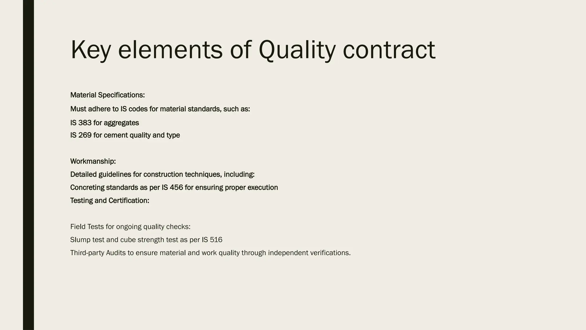 Termination of contract, completion certificate and quality Contract | PPTX