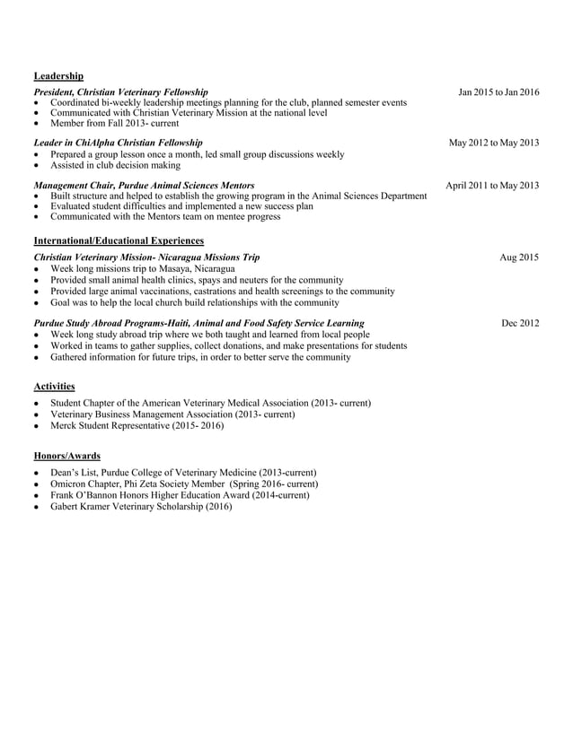 Katherine Becker_ Class of 2017_ Resume | PDF