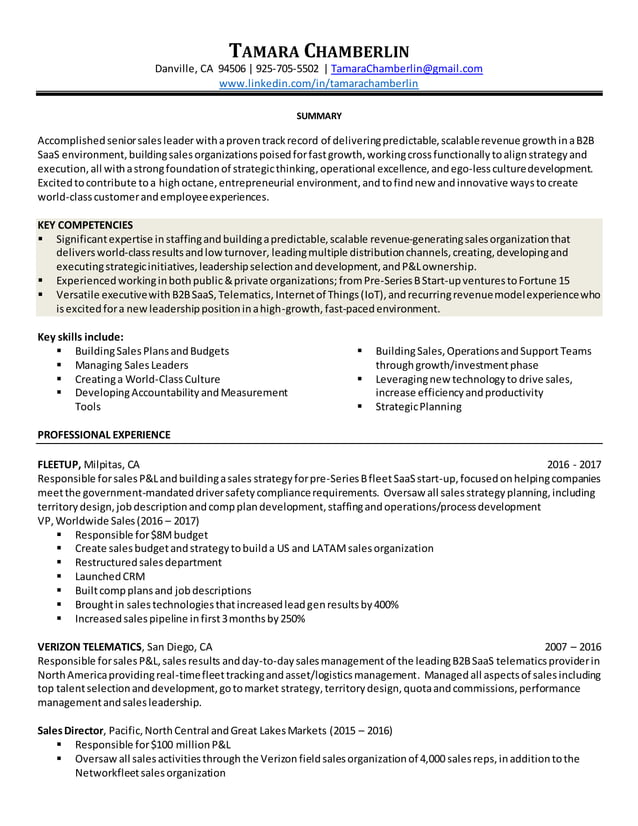 Chamberlin resume_Execunet | PDF