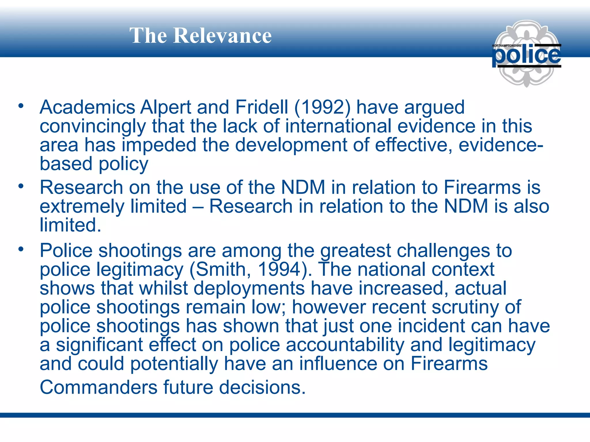 Firearms Decision Making presentation 2016 | PPT