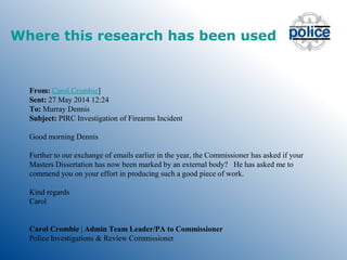 Firearms Decision Making presentation 2016 | PPT