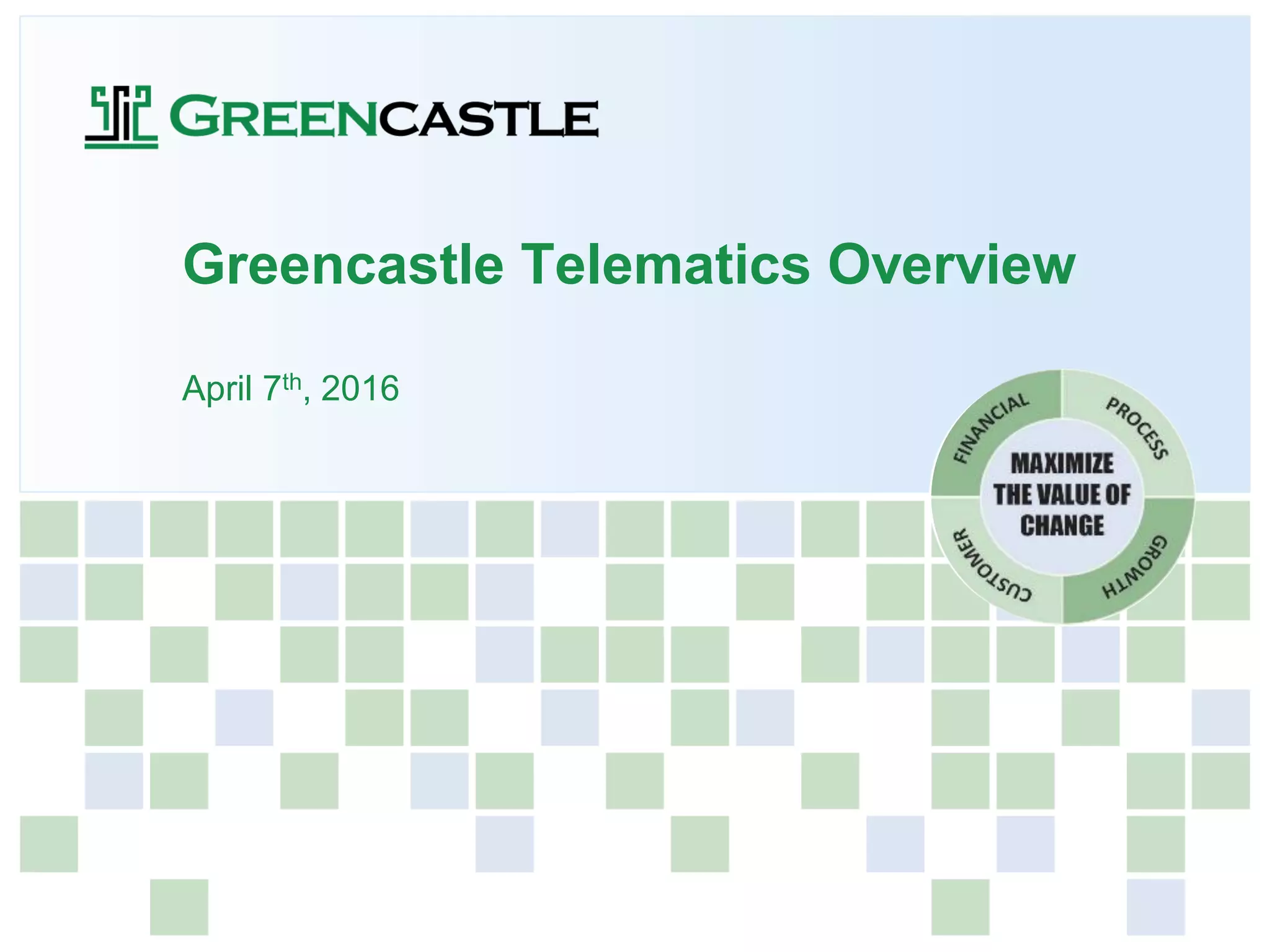 Telematics PPT 2016 | PPT