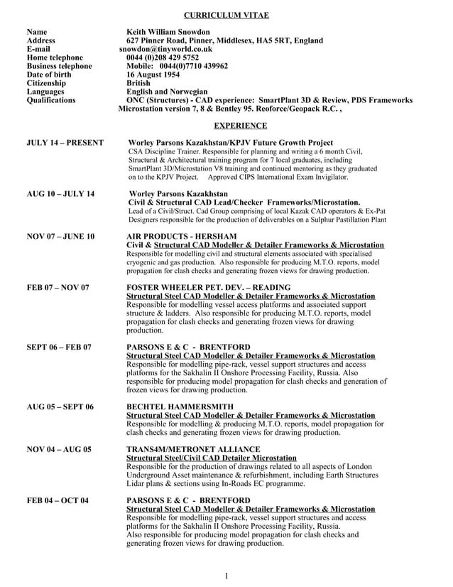 KEITH CV[2][1] | PDF