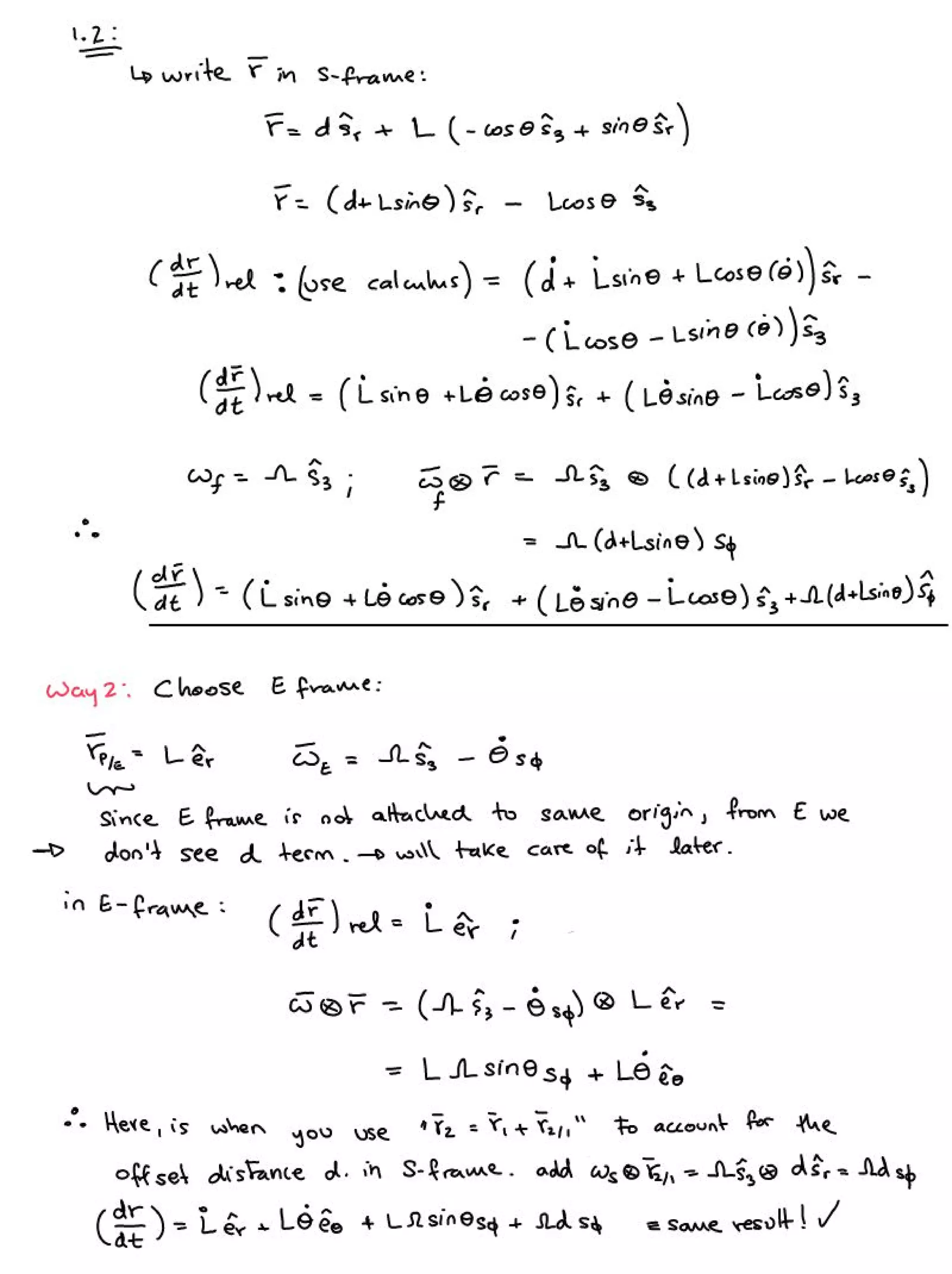 Transport Theorem Notes | PDF