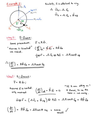 Transport Theorem Notes | PDF