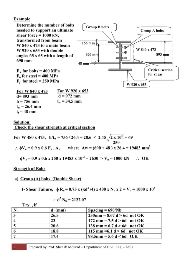 21-Design of Simple Shear Connections (Steel Structural Design & Prof ...