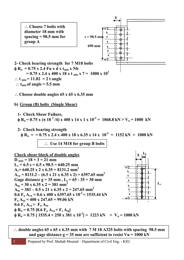 21-Design of Simple Shear Connections (Steel Structural Design & Prof ...