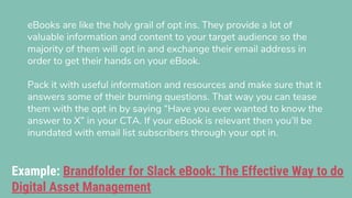 21 different types of opt-ins: Which should you choose? | PPT