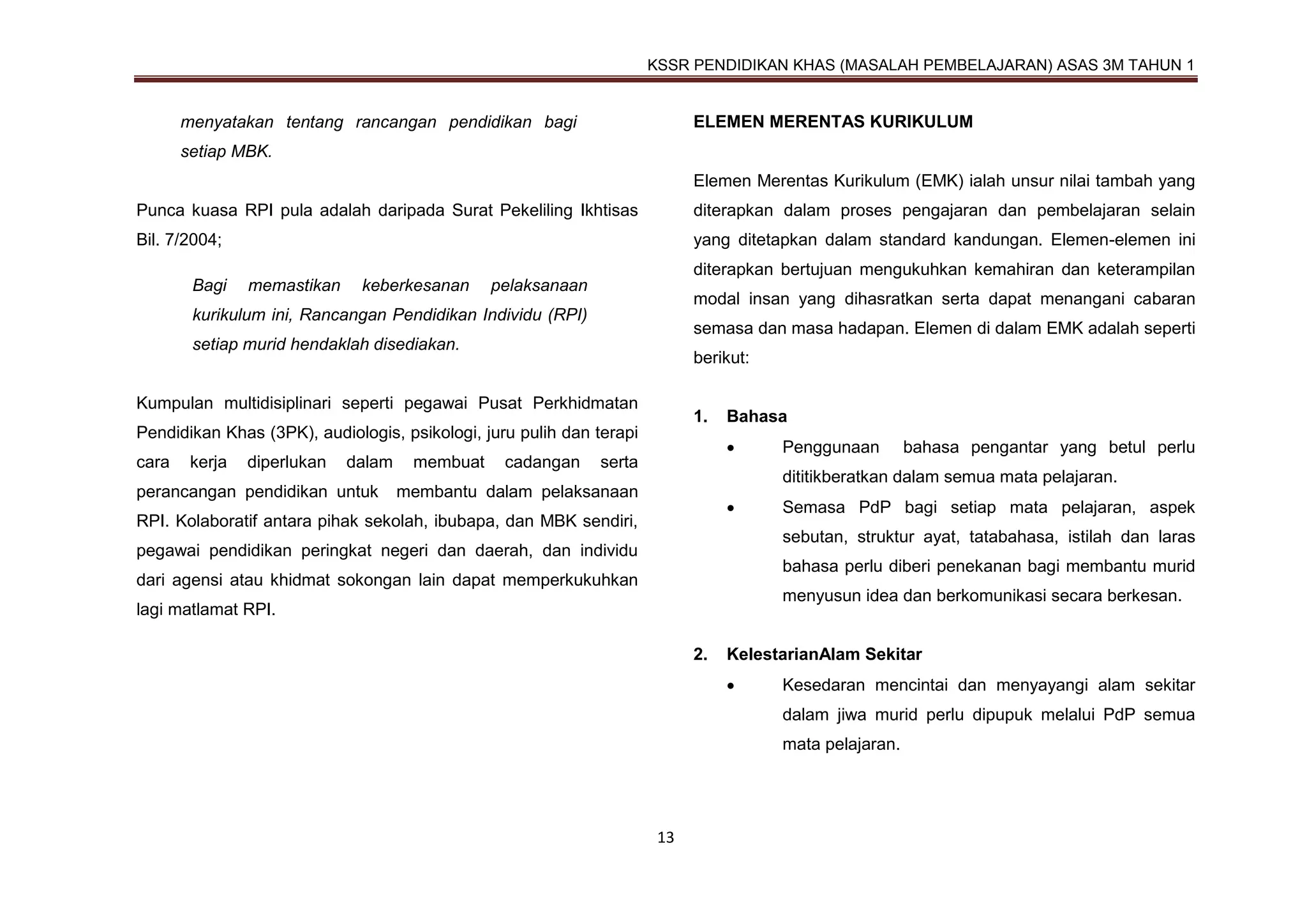21 DSKP KSSR Pendidikan Khas Masalah Pembelajaran Tahun 1 Asas 3M 09122016.pdf