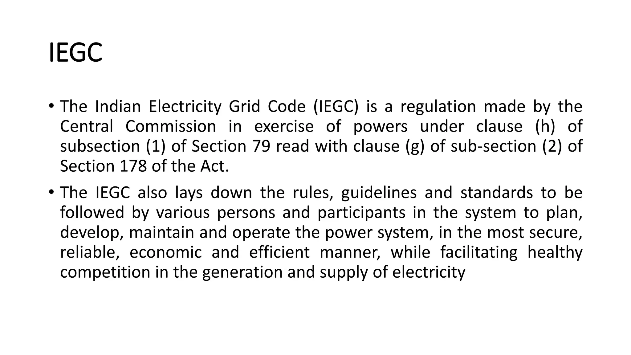 Grid standards and acts electrical safety | PPTX