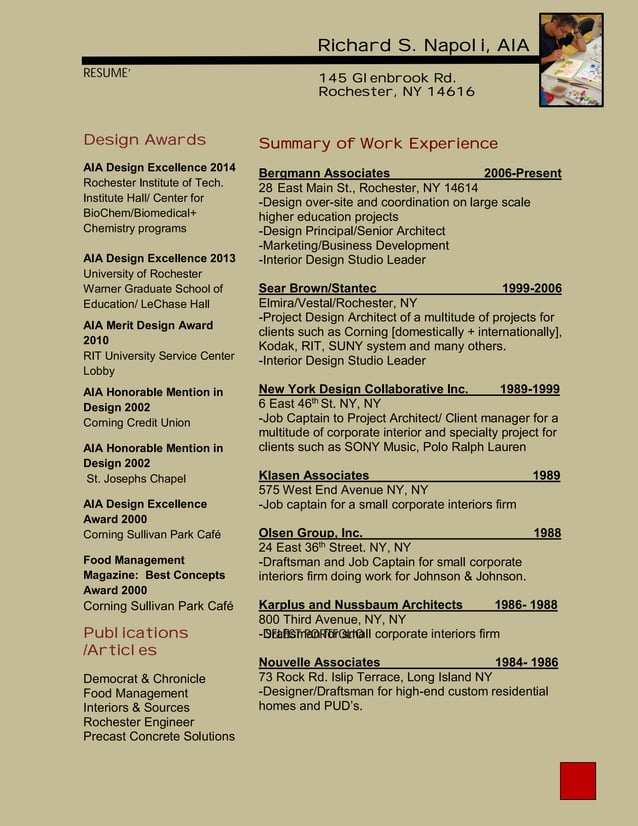 RSN Resume-Portfolio Document 08-15-16 | PDF