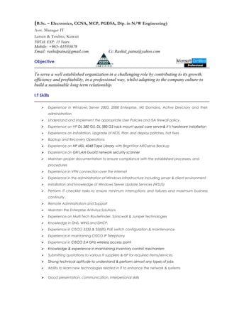 Rashid BioData | PDF