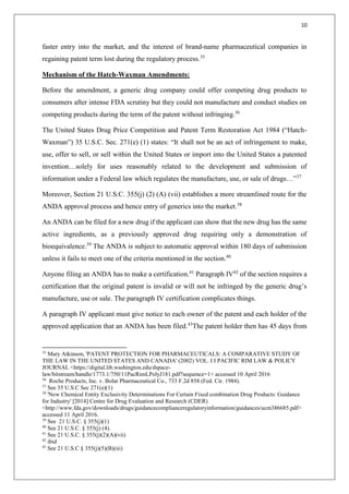 SUI GENERIS PROTECTION FOR PHARMACEUTICALS AND ITS IMPACT ON GENERIC ...