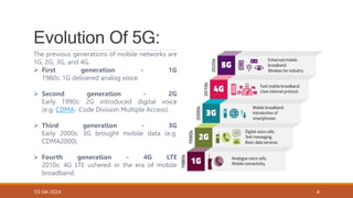 Wireless Mobile Communication & Introduction to 5G and Wireless ...