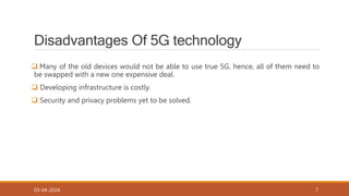 Wireless Mobile Communication & Introduction to 5G and Wireless ...