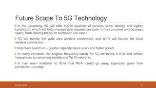 Wireless Mobile Communication & Introduction to 5G and Wireless ...