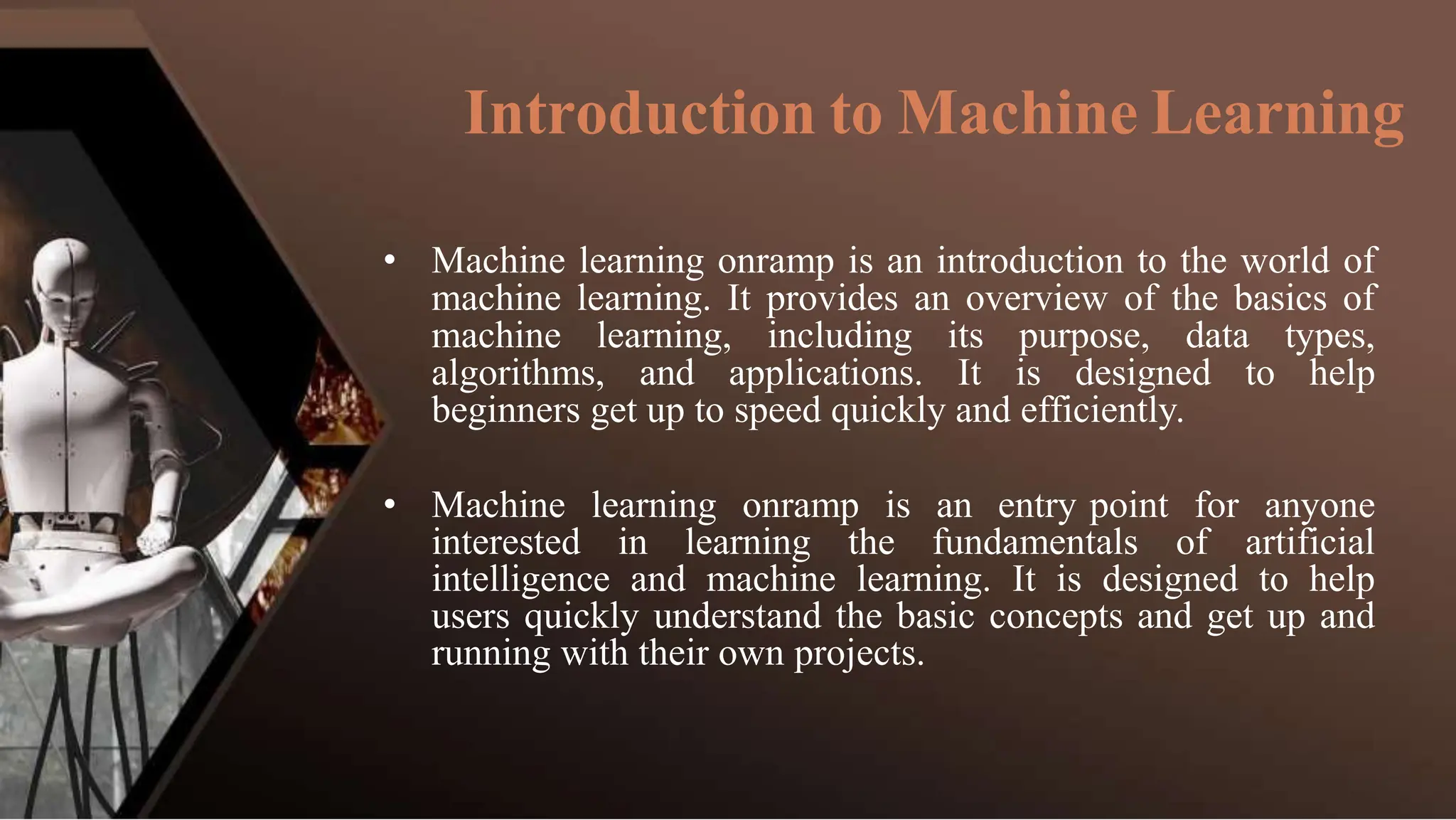 MACHINE LEARNING ONRAMP full details.ppt
