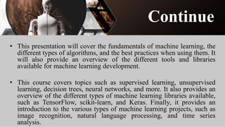 MACHINE LEARNING ONRAMP full details.ppt