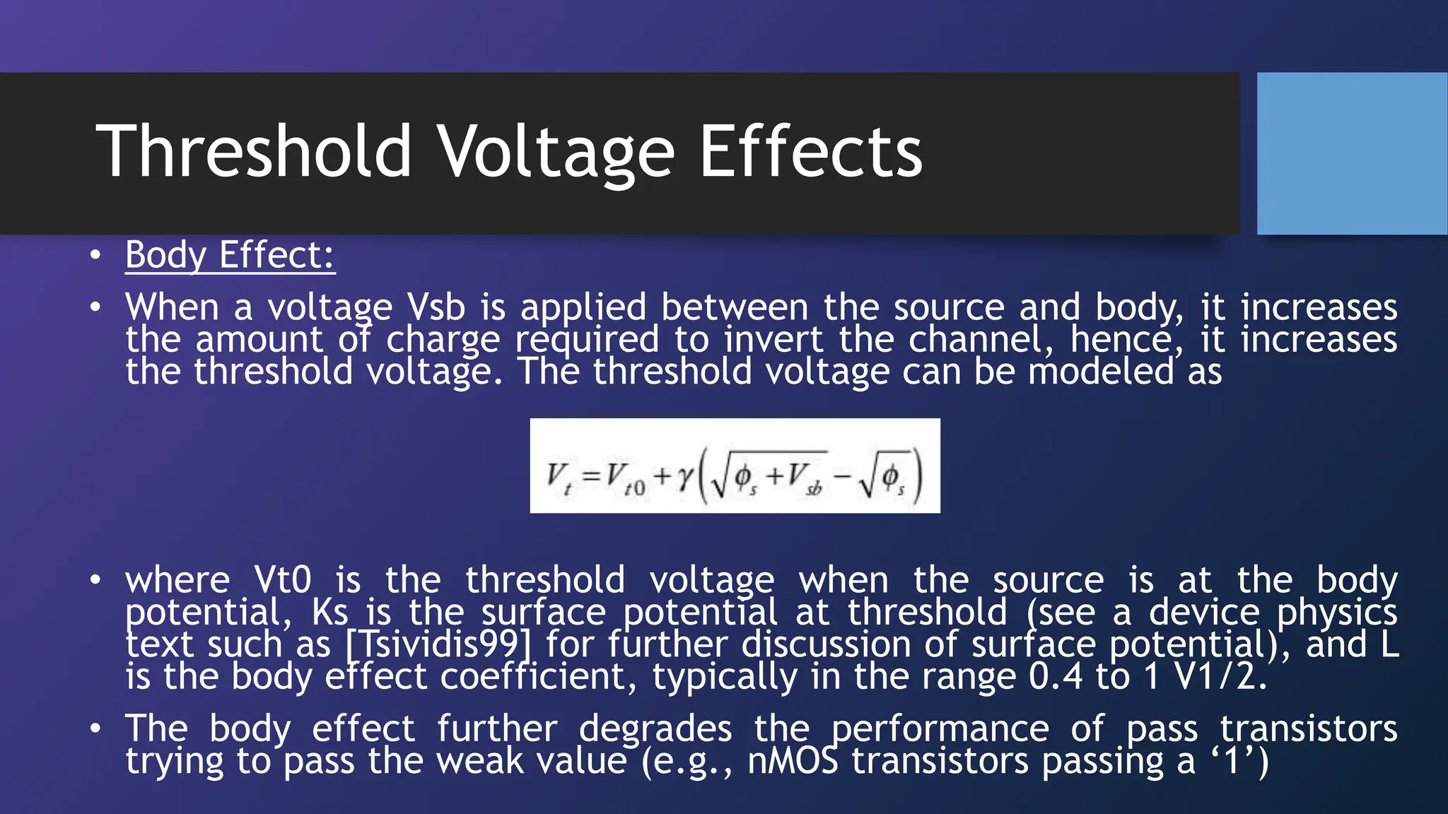 21EC63_Module1B.pptx VLSI design 21ec63 MOS TRANSISTOR THEORY | PPTX