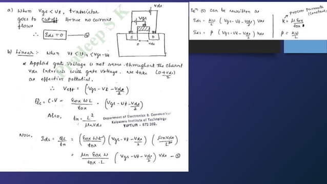 21EC63_Module1B.pptx VLSI design 21ec63 MOS TRANSISTOR THEORY | PPTX ...