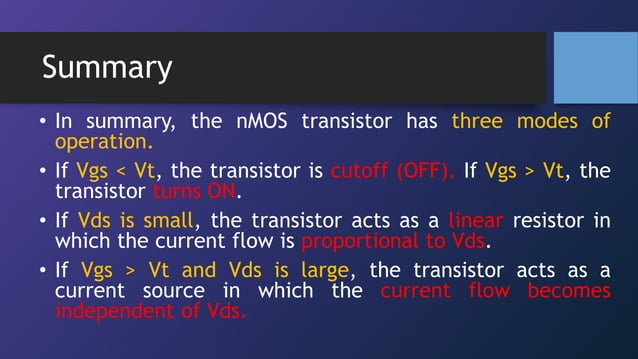 21ec63 Module1b Pptx Vlsi Design 21ec63 Mos Transistor Theory Pptx Physics Science