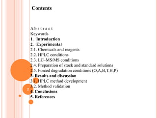 method development and validation | PPT