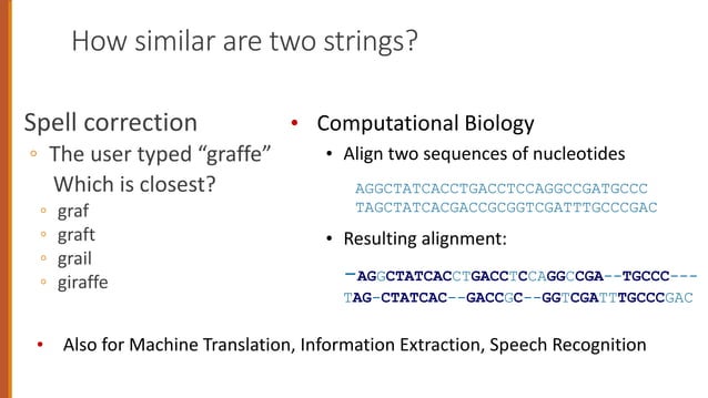 2_1 Edit Distance.pptx | Programming Languages | Computing